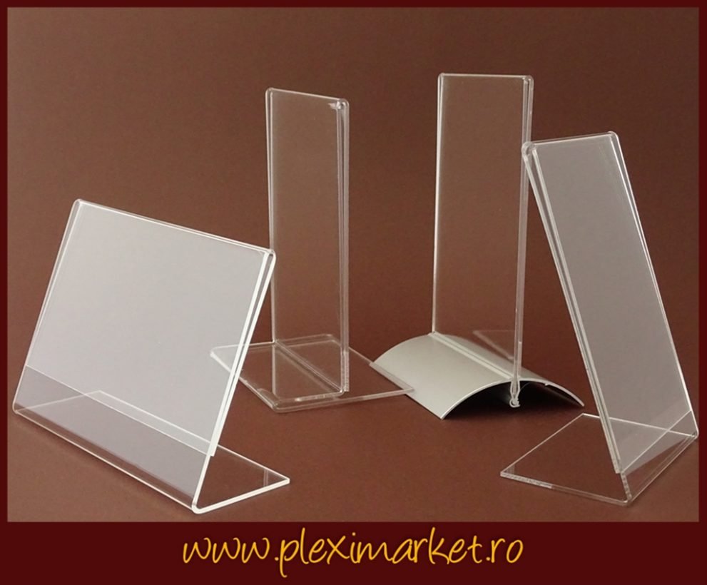Suport pentru meniu din plexiglas A6, A5, A4, A3 | Pleximarket
