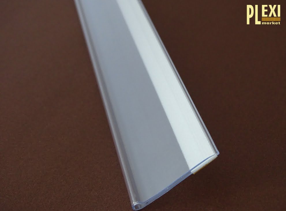 Șină de preț pentru raft supermarket 1250/30mm | Pleximarket