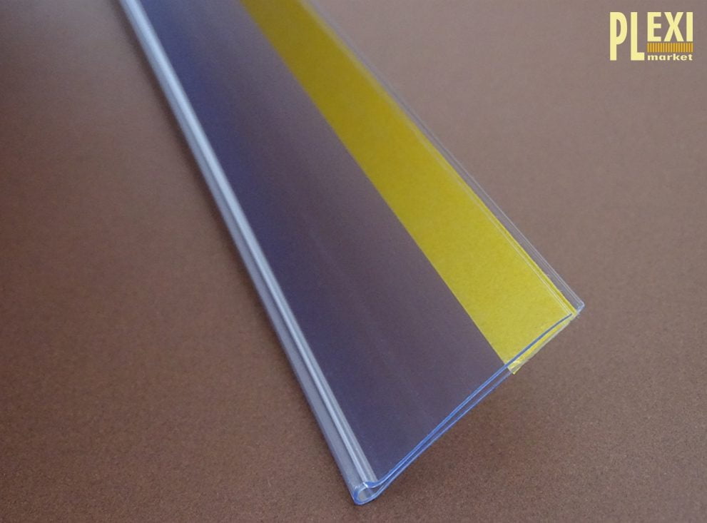 Șină de preț autoadezivă | Regletă preț raft | Pleximarket