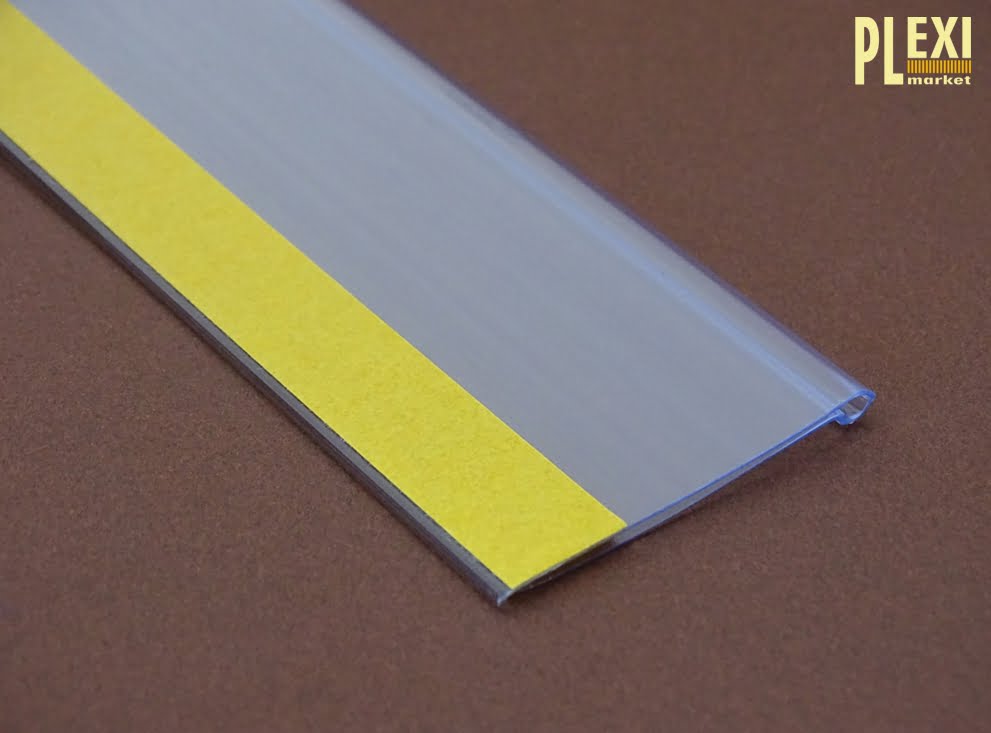 Șină de preț autoadezivă | Regletă preț raft | Pleximarket