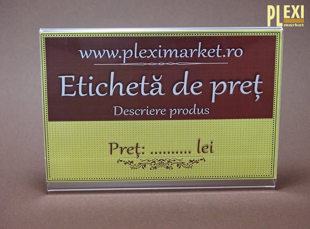 Suport etichete preț [Suport pret cofetarii] | Pleximarket
